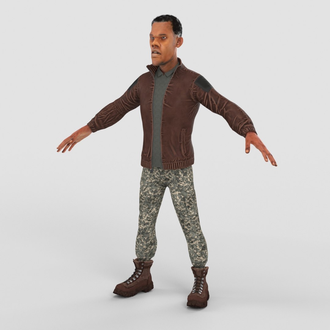 3D Male Homie Black - TurboSquid 1679284
