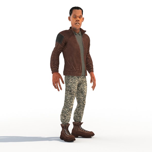 3D male homie black - TurboSquid 1679284