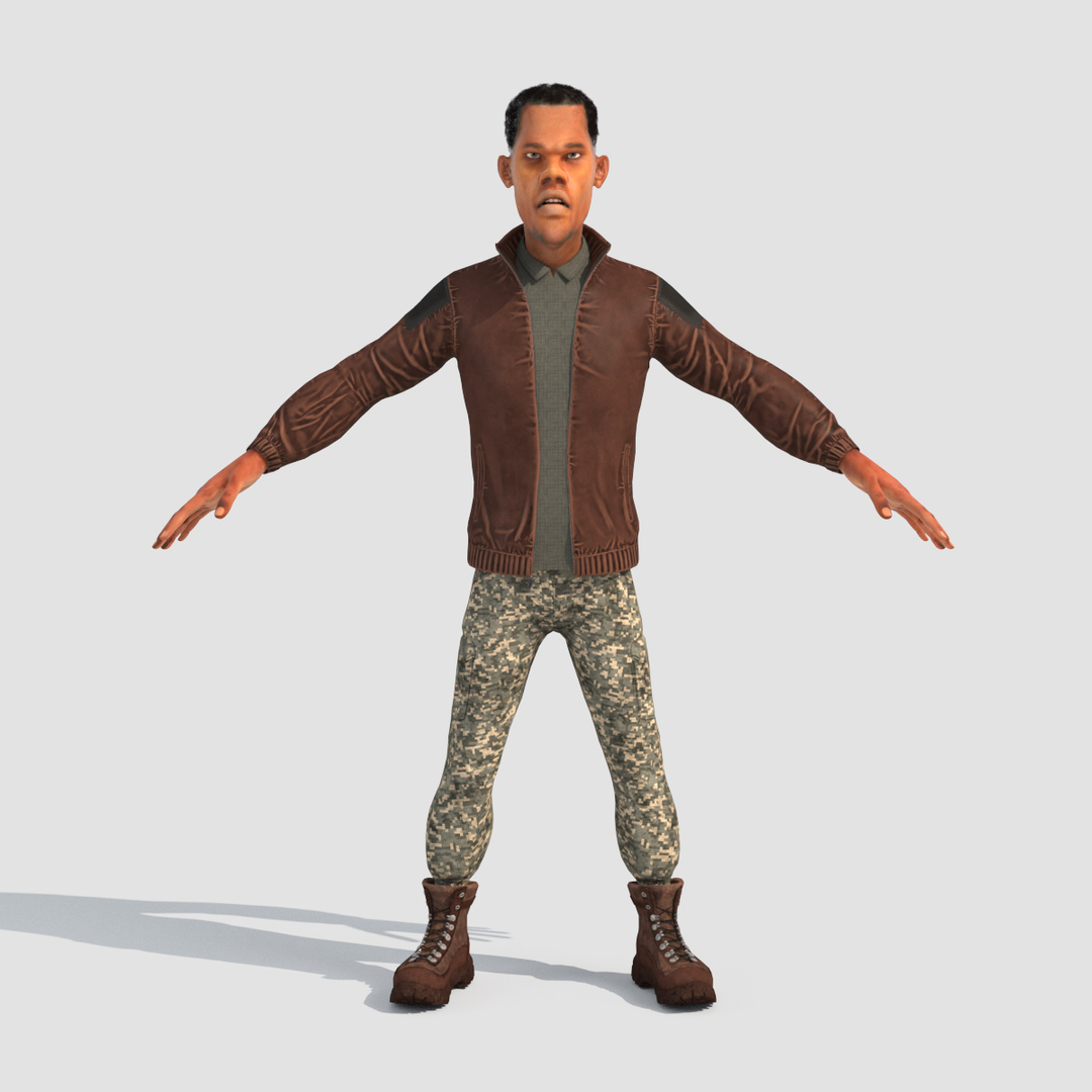 3D Male Homie Black - TurboSquid 1679284