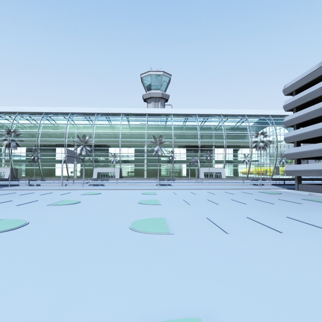 3d Model Of Airport Airbus