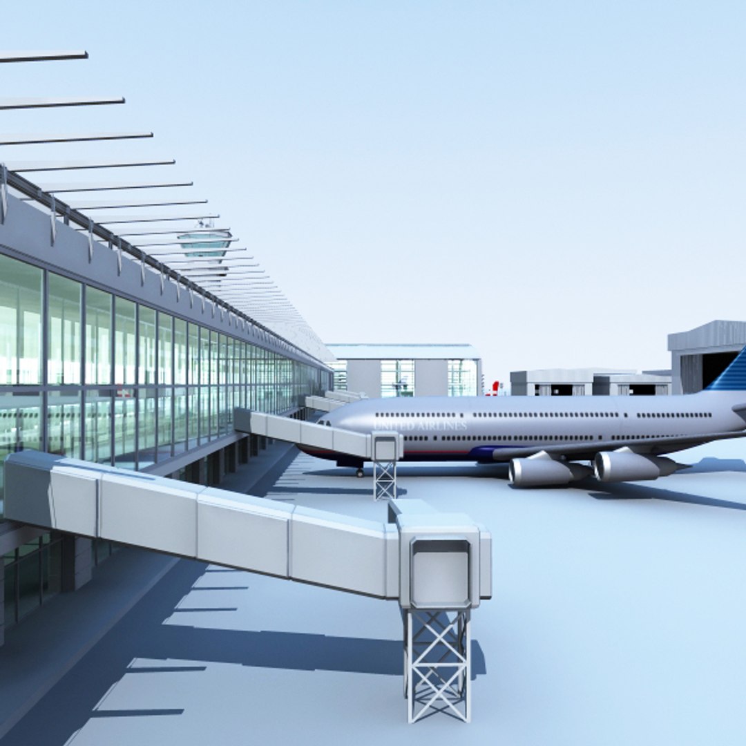 3d Model Of Airport Airbus