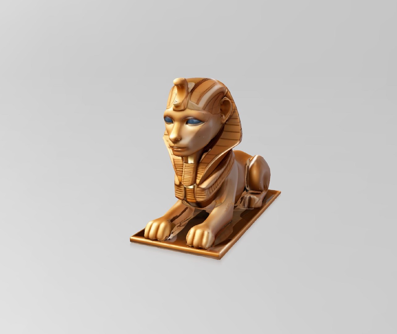 3D Ancient Egypt Sphinx - Chibi Cartoon Cel Shading Style Model ...