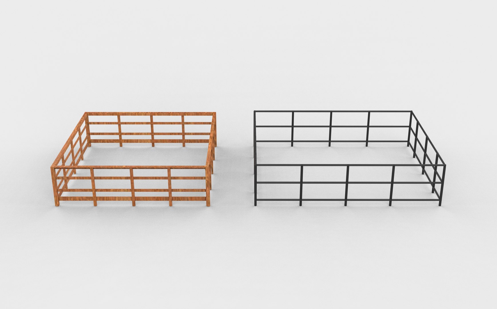 3D Fence 3D Model Model - TurboSquid 2337161