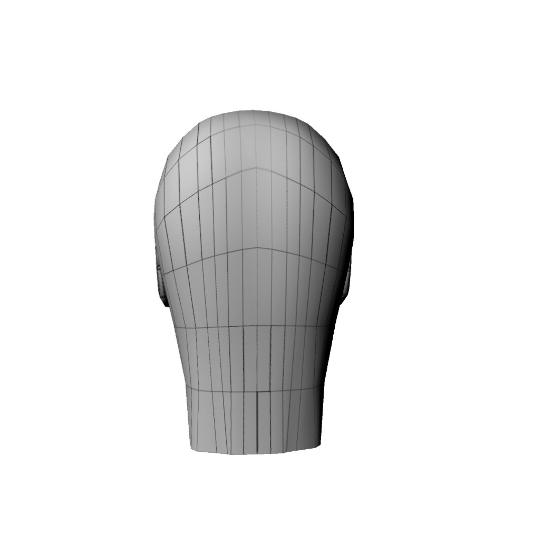 Base Human Male Head 3d Ma