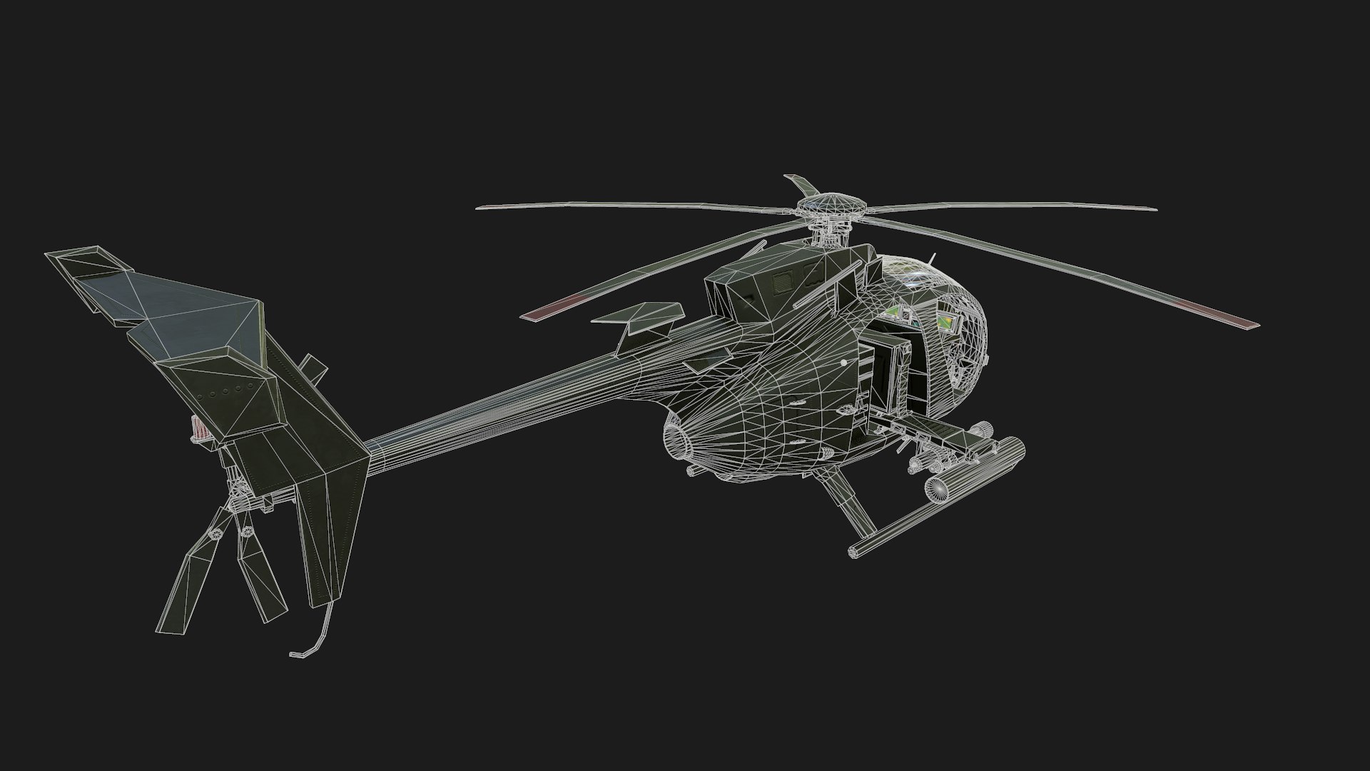 3D AH-6 Little Bird Model - TurboSquid 2379780