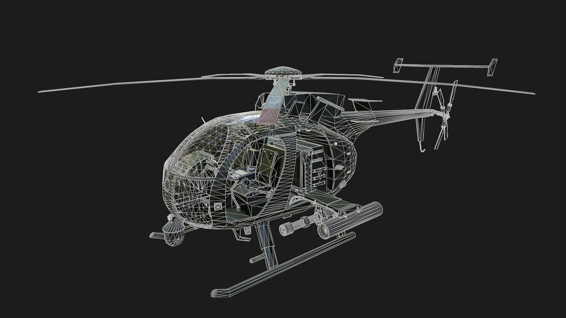 3D AH-6 Little Bird Model - TurboSquid 2379780