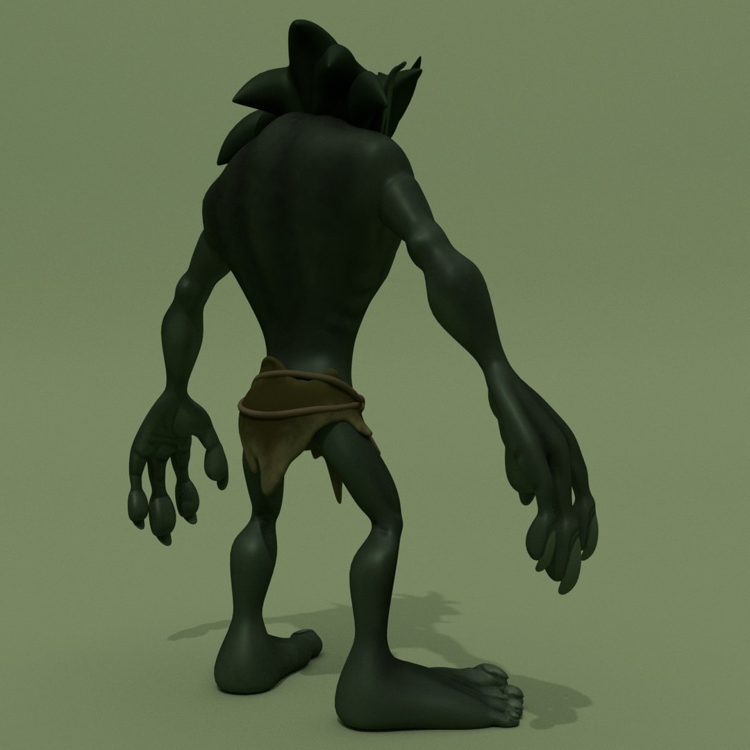 3D Cartoon Troll - TurboSquid 1159016