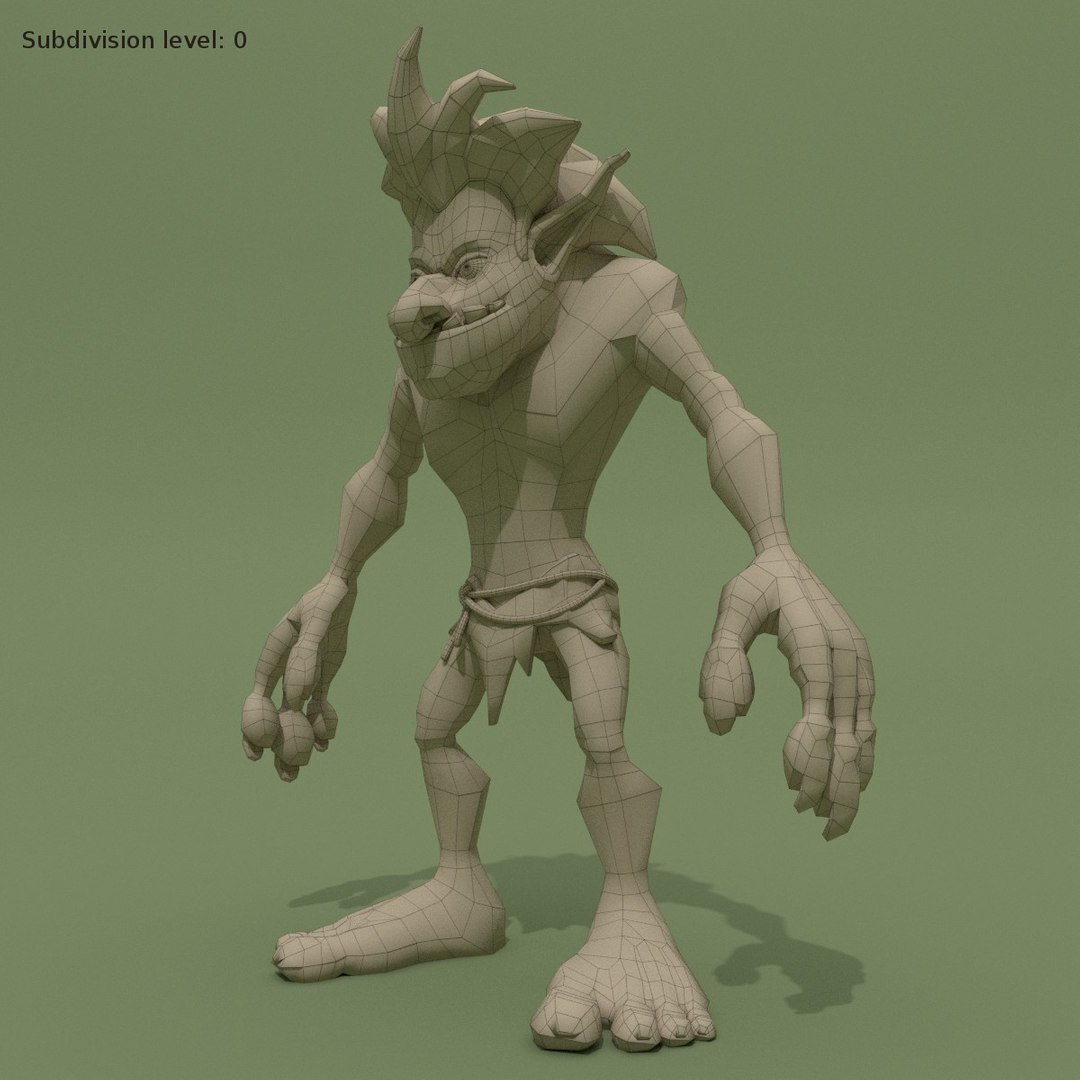 3D cartoon troll - TurboSquid 1159016