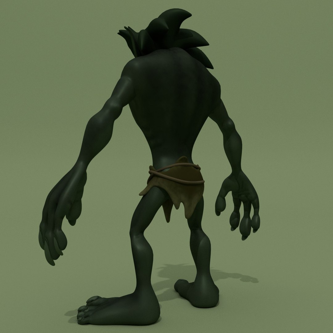 3D Cartoon Troll - TurboSquid 1159016