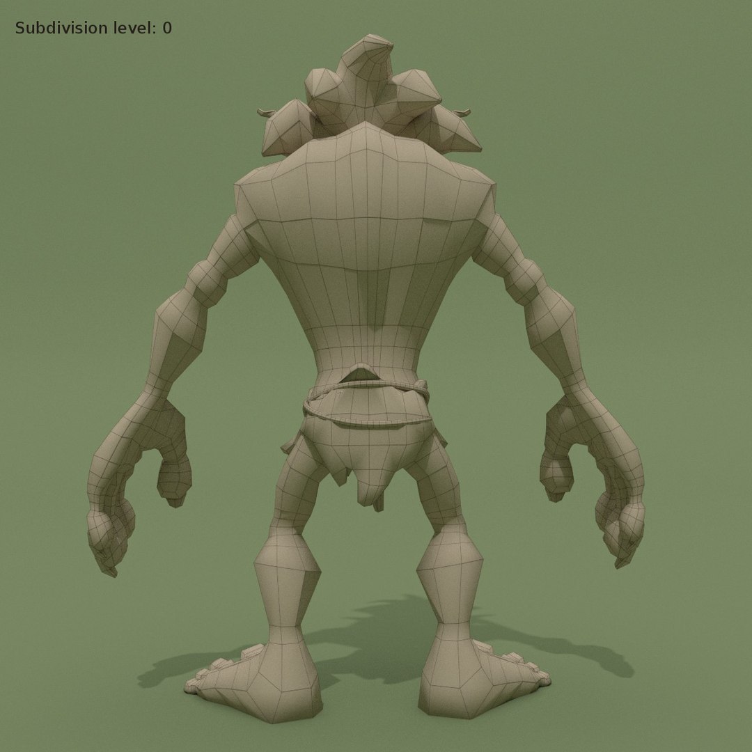 3D cartoon troll - TurboSquid 1159016