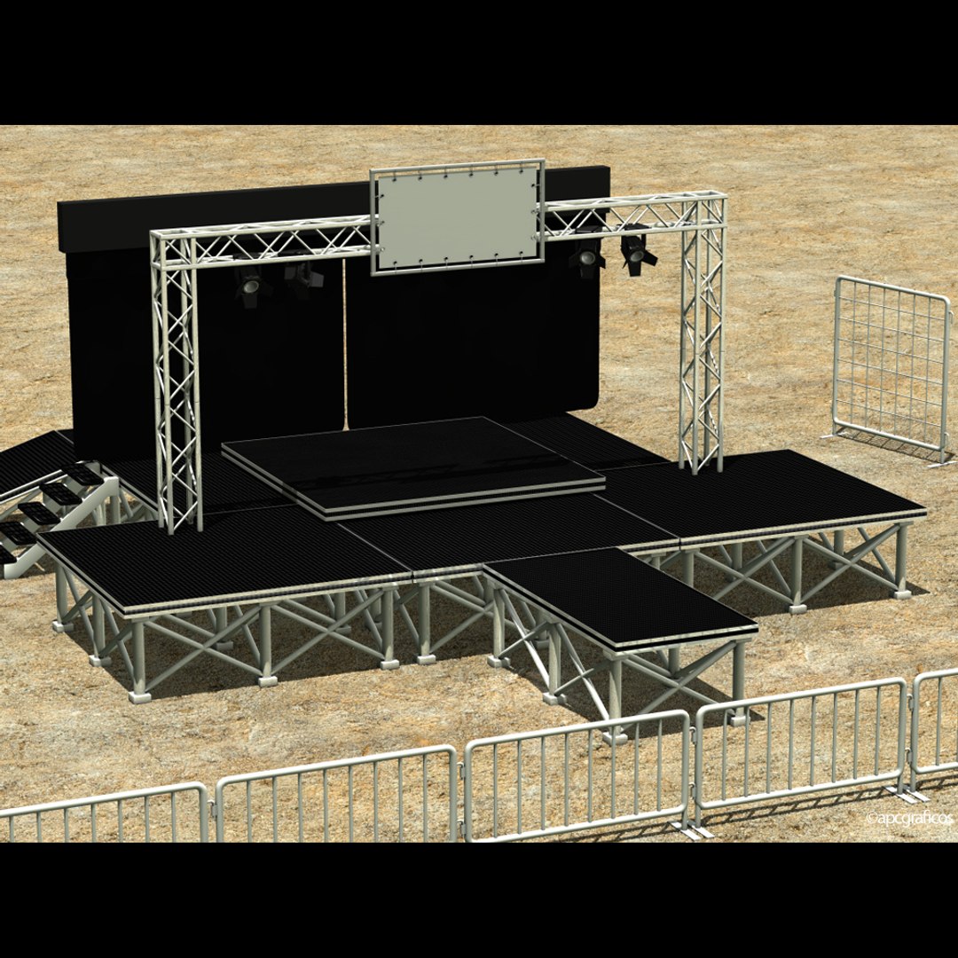 3D indoor event scenes structure - TurboSquid 1525453
