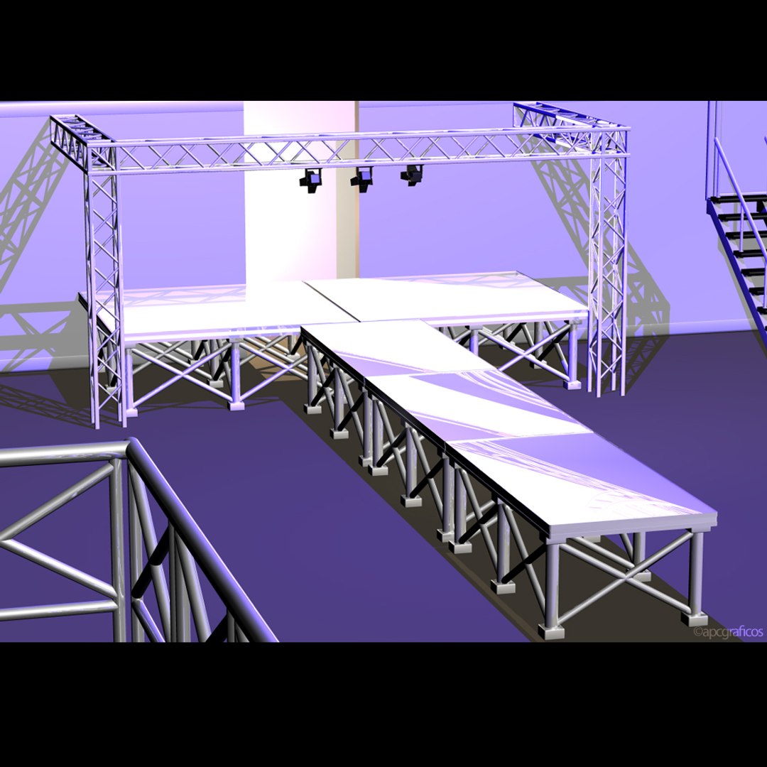 3D Indoor Event Scenes Structure - TurboSquid 1525453