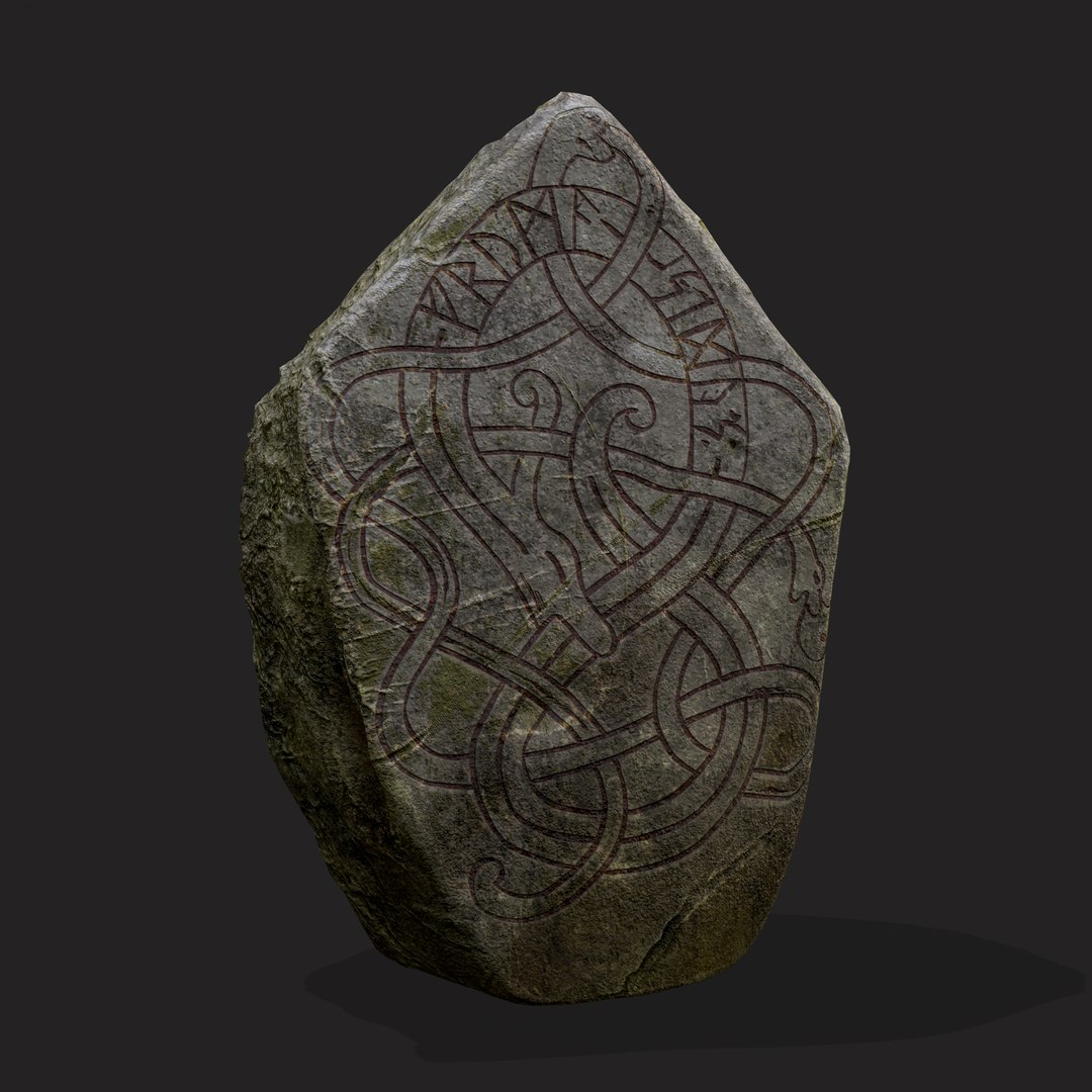 Medieval Viking Rock Decoration Model - TurboSquid 1884066