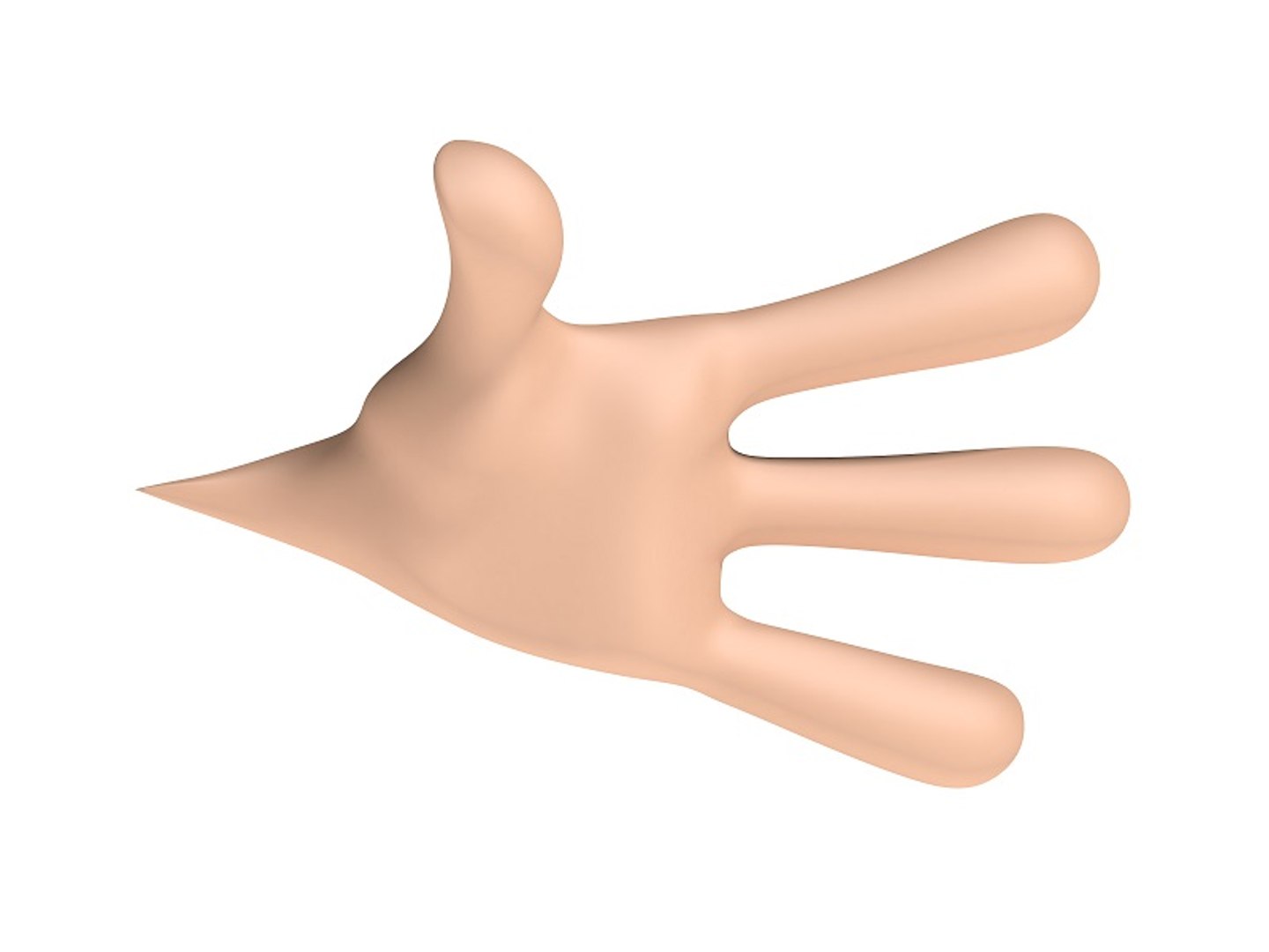 3d Cartoon Hand Model