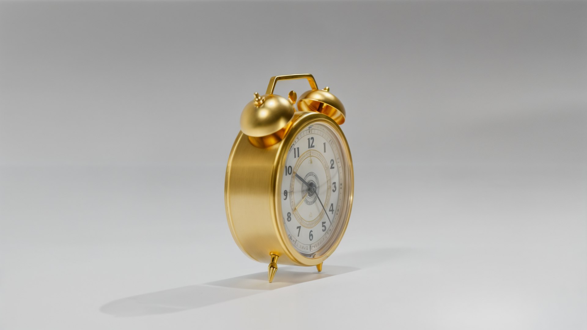 3D Realistic Golden Clock - TurboSquid 2262478
