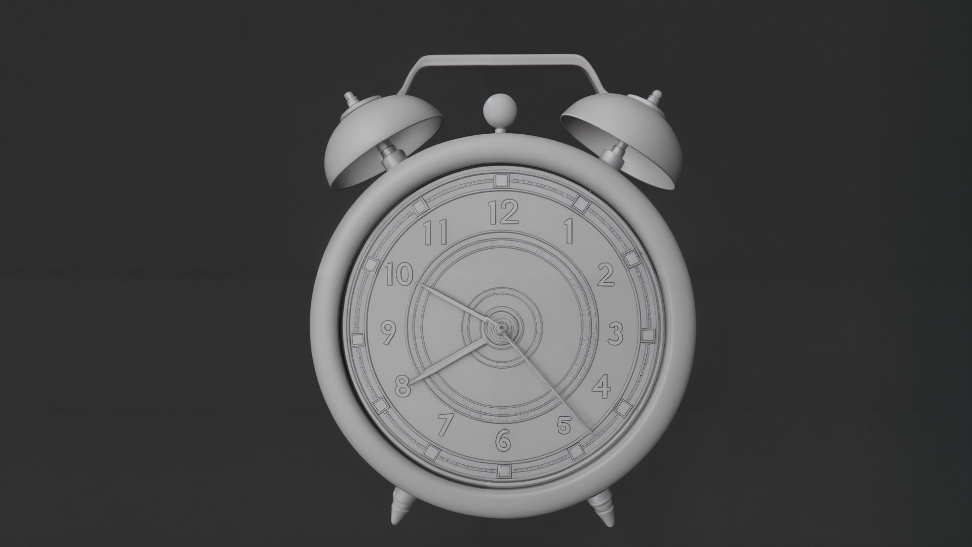 3D Realistic Golden Clock - TurboSquid 2262478