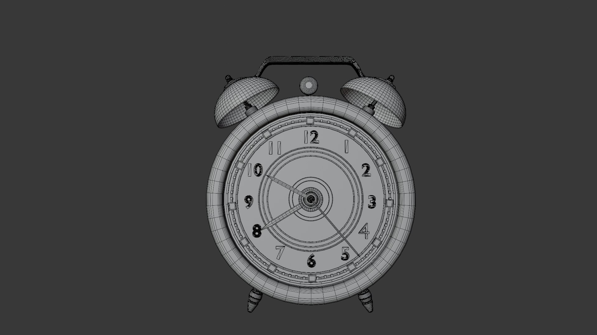 3D Realistic Golden Clock - TurboSquid 2262478