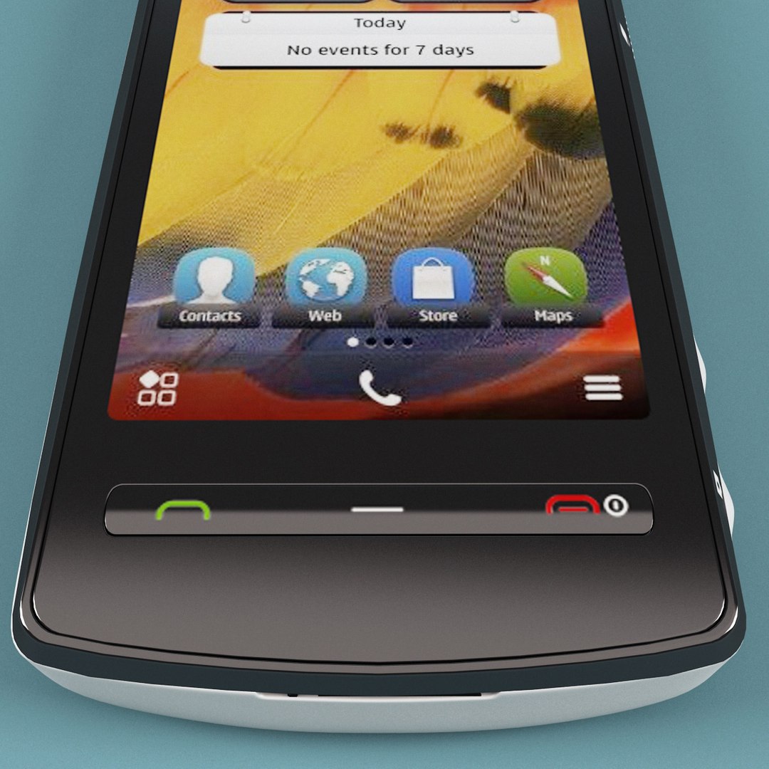 3d Nokia 600 White Model