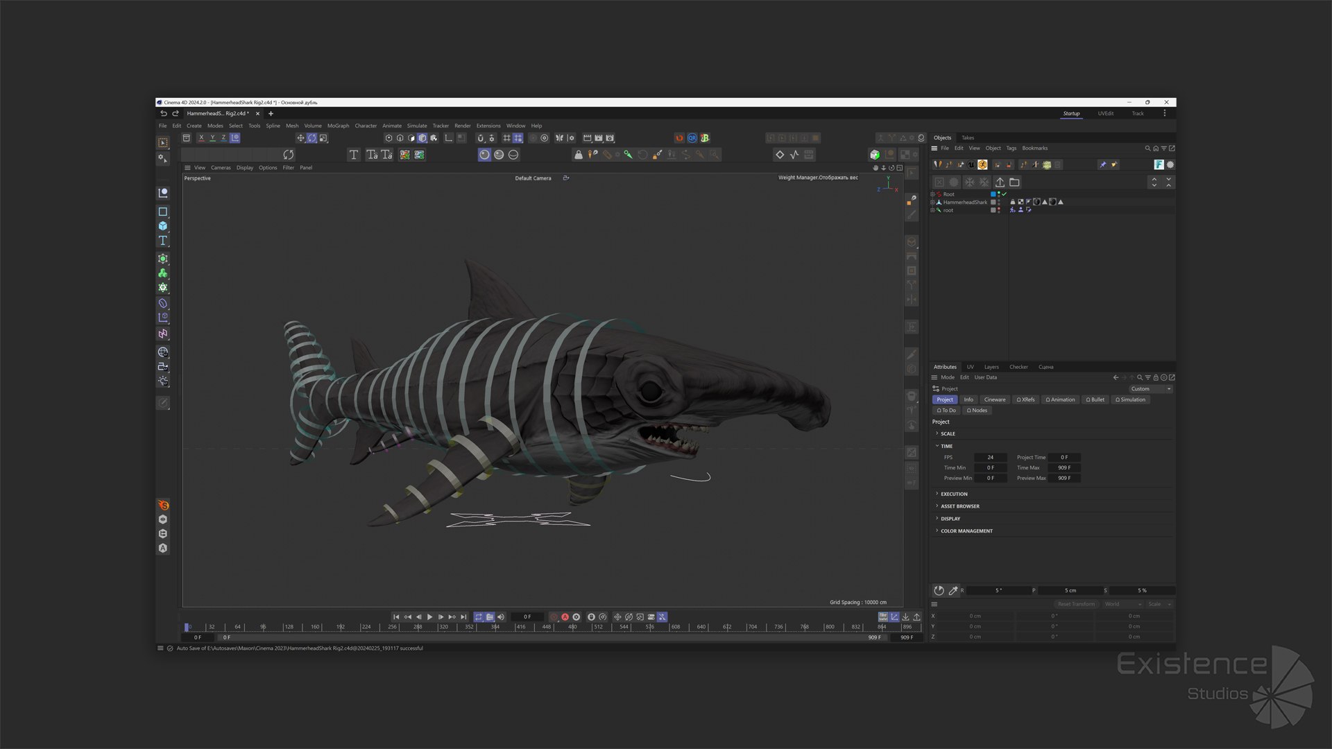 3D Hammerhead Shark - Ocean Predator - Underwater Creature - 29 ...