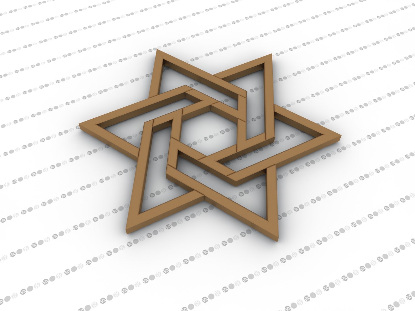 3D star david - TurboSquid 1417400