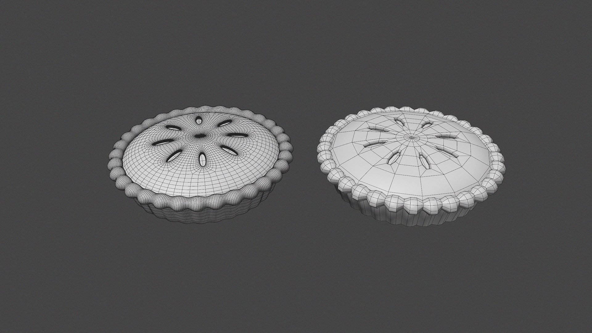 3D Model Cartoon Baked Pie - TurboSquid 2118363