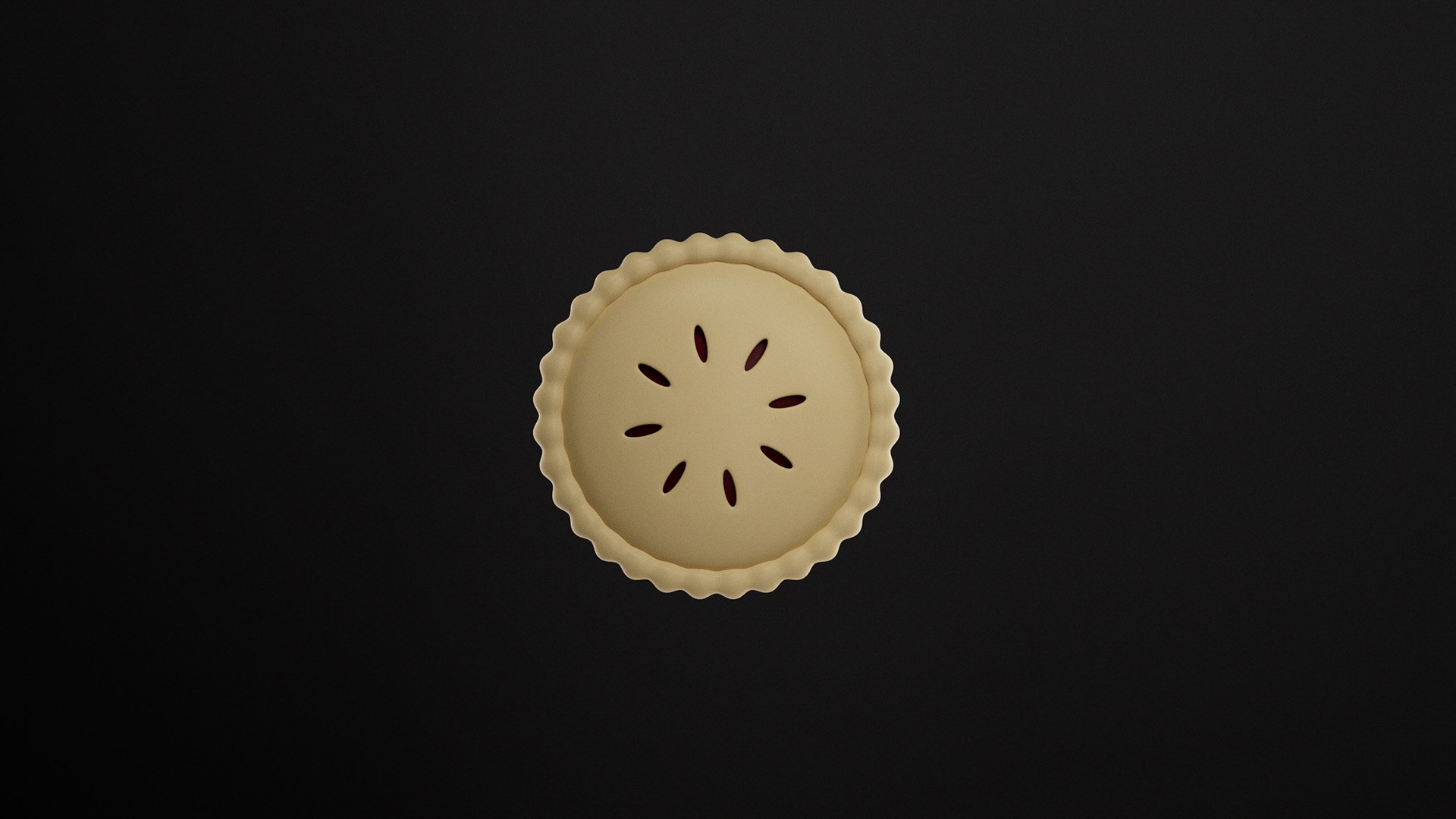 3D Model Cartoon Baked Pie - TurboSquid 2118363