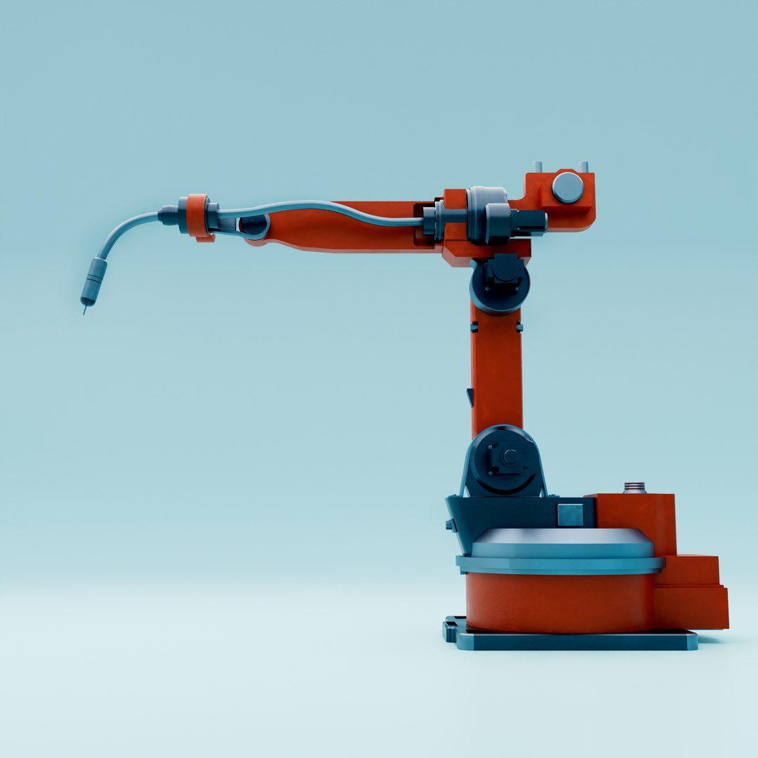Robotic Arm Orange 3D model - TurboSquid 1995224