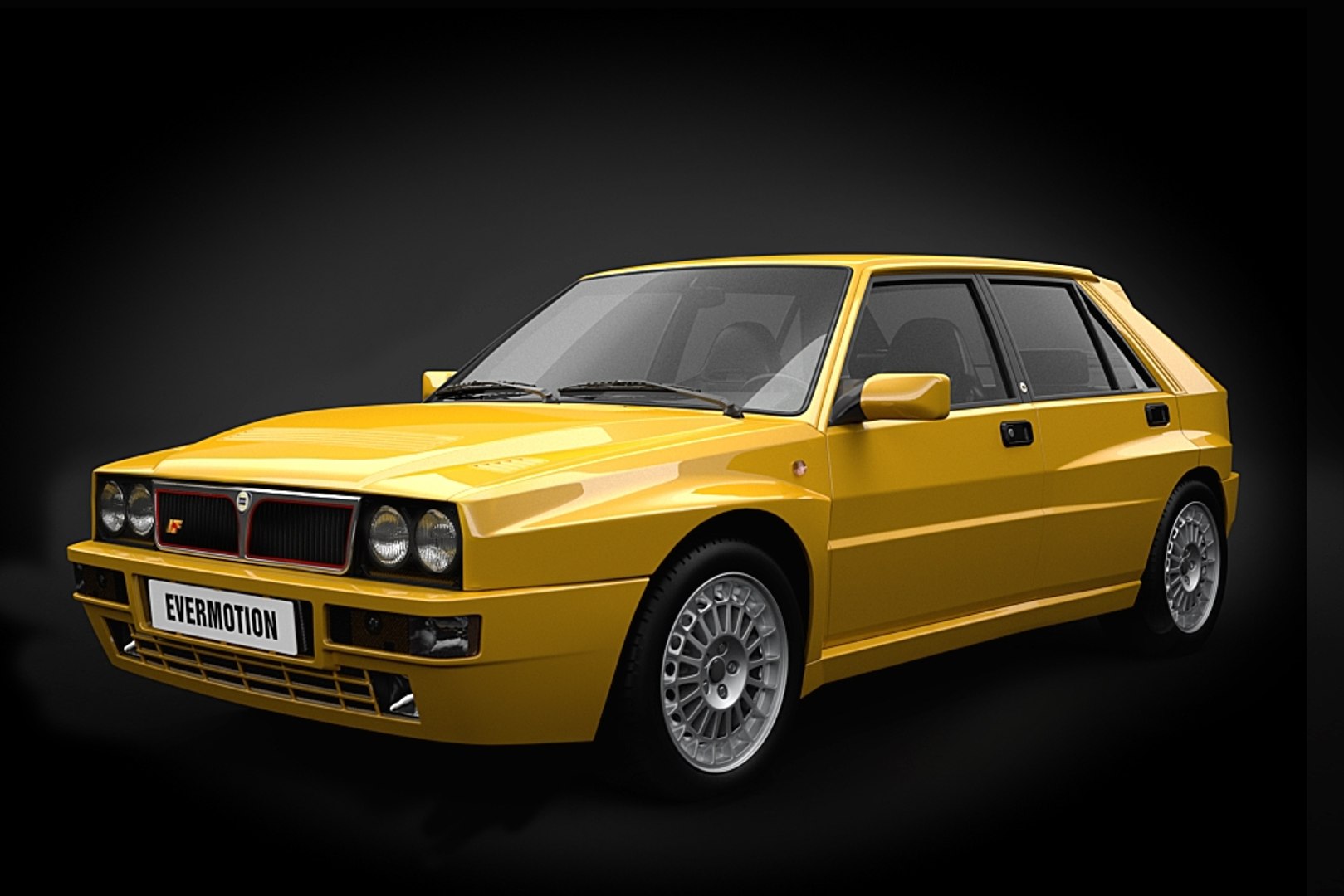 3d Car Lancia Delta Integrale Model