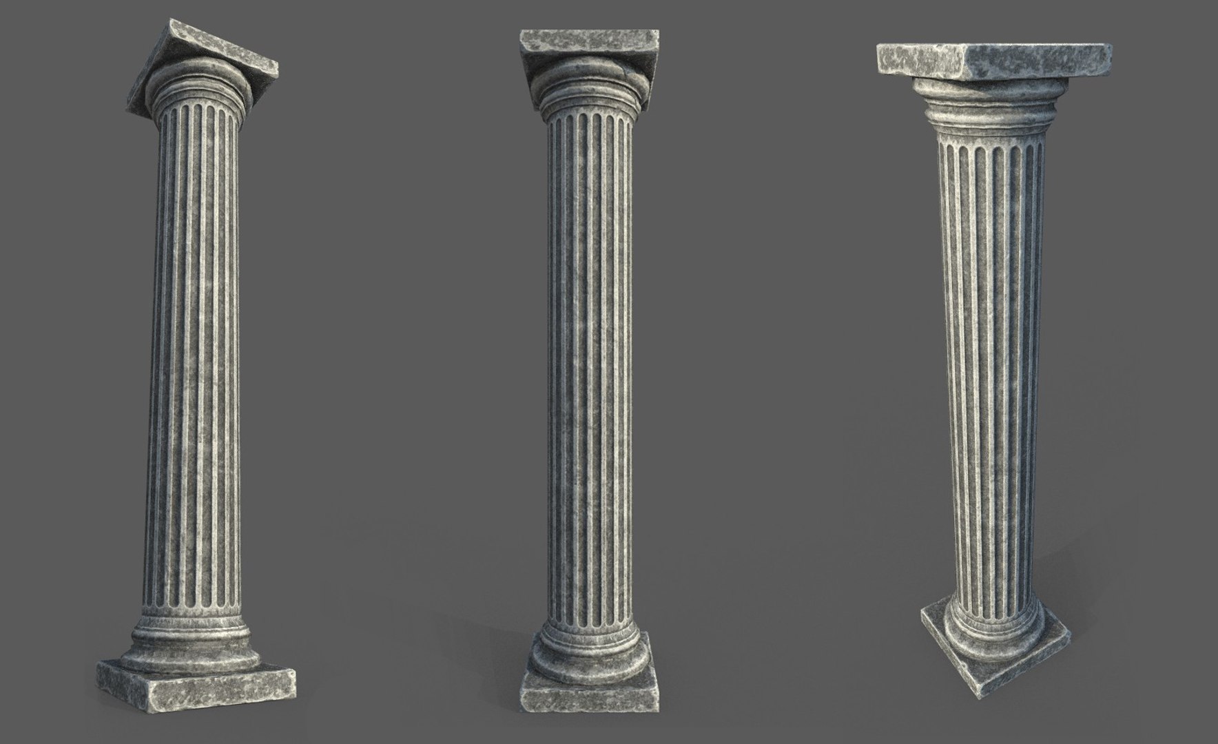 9 Columns Polys 3D Model - TurboSquid 1421438