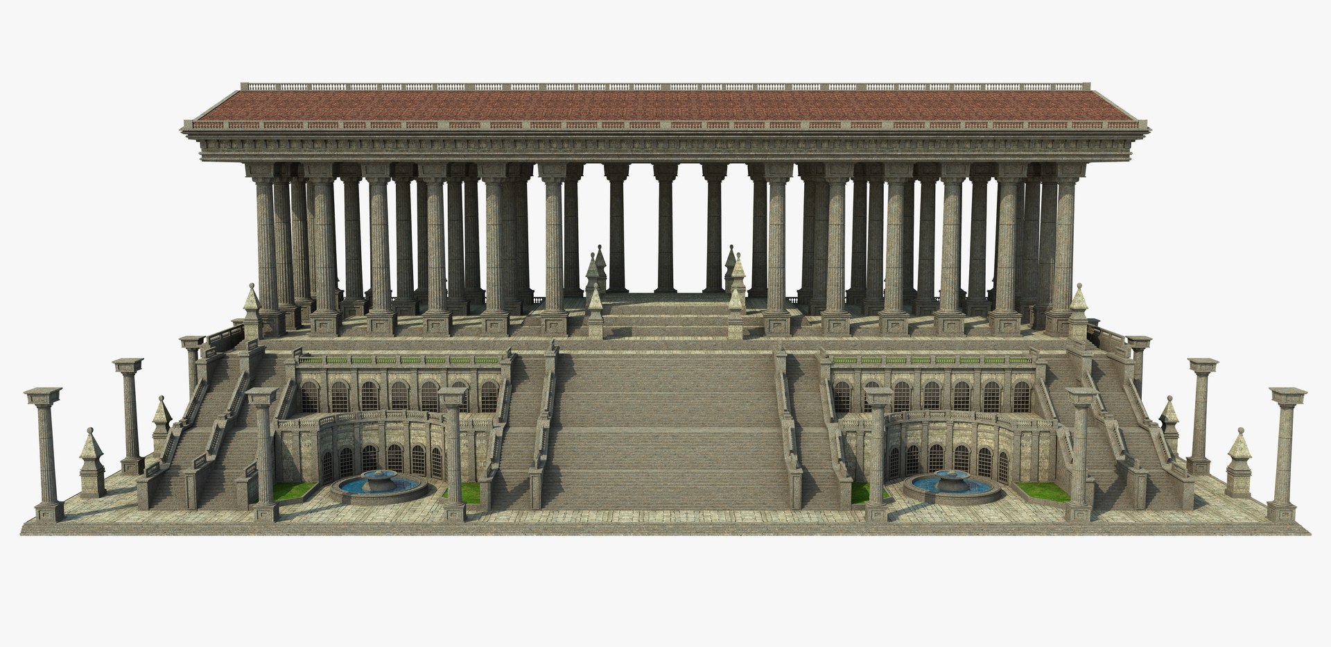 3D Model Temple Architecture Building - TurboSquid 1688696