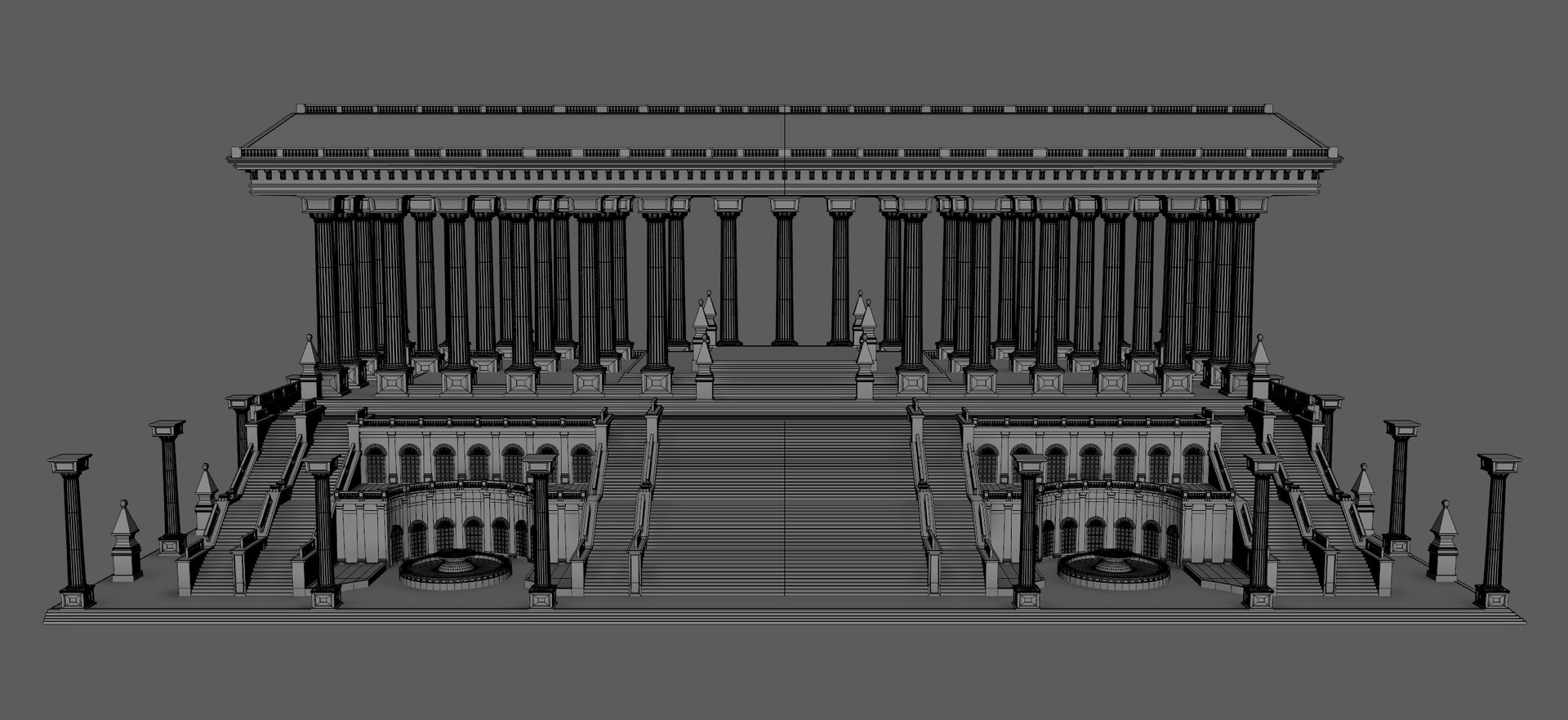 3D Model Temple Architecture Building - TurboSquid 1688696