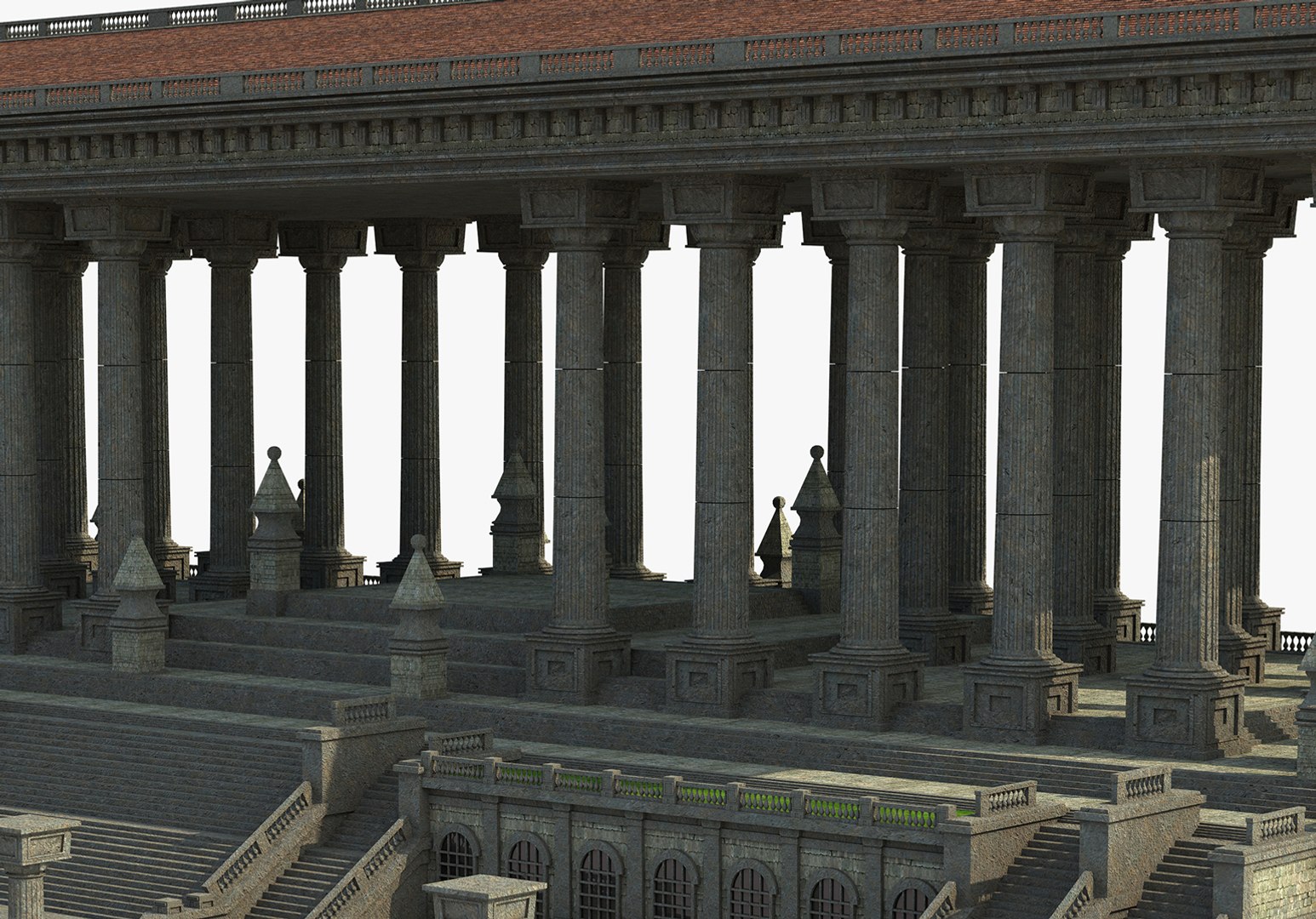 3D model temple architecture building - TurboSquid 1688696