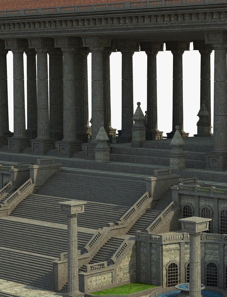 3D model temple architecture building - TurboSquid 1688696