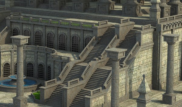 3D model temple architecture building - TurboSquid 1688696