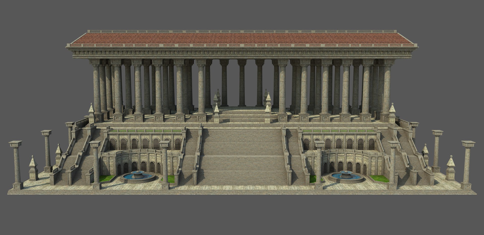 3D Model Temple Architecture Building - TurboSquid 1688696