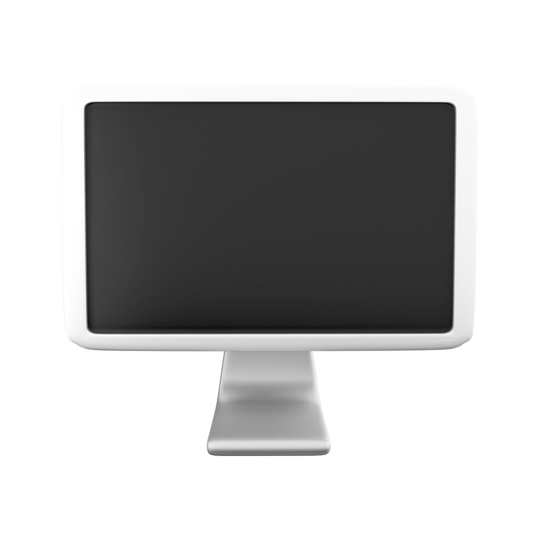 3d Computer Monitor Icon Model - TurboSquid 2074087