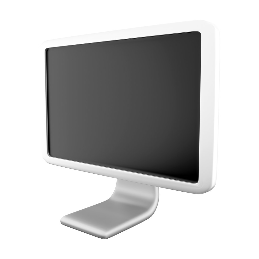 3d Computer Monitor Icon Model - TurboSquid 2074087
