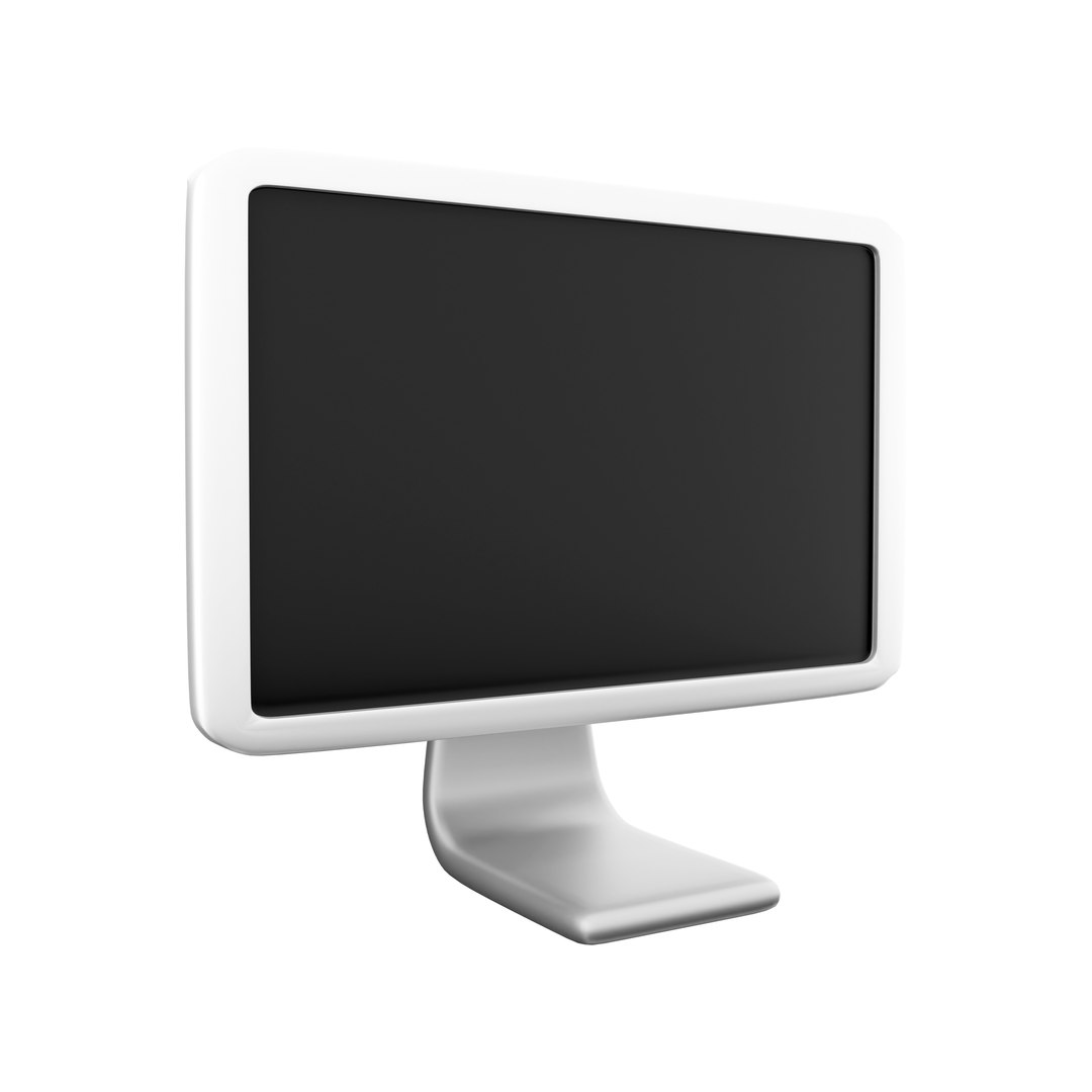 3d Computer Monitor Icon Model - TurboSquid 2074087