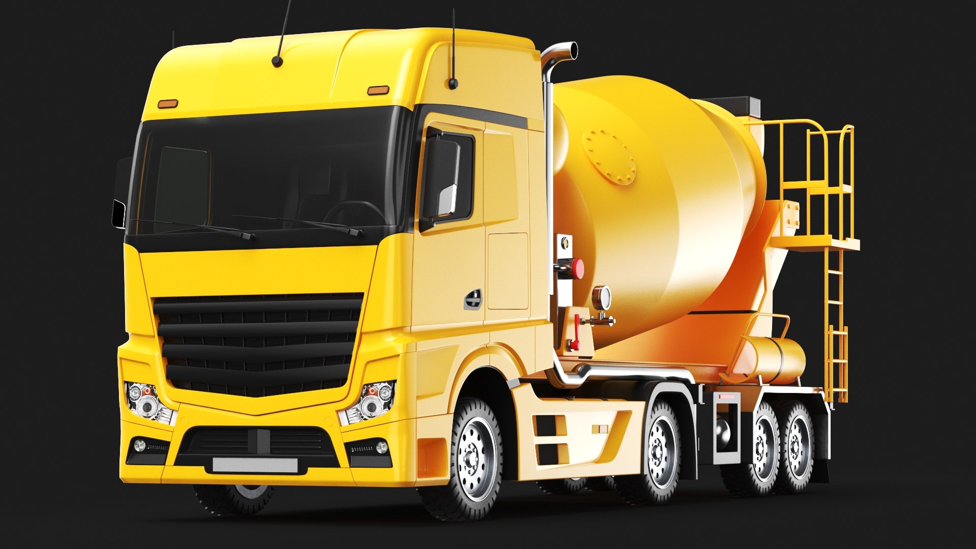 3D Three Detailed Heavy Construction Machinery - TurboSquid 2285865