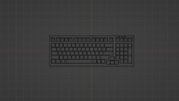 3D Basic Keyboard - TurboSquid 1985729