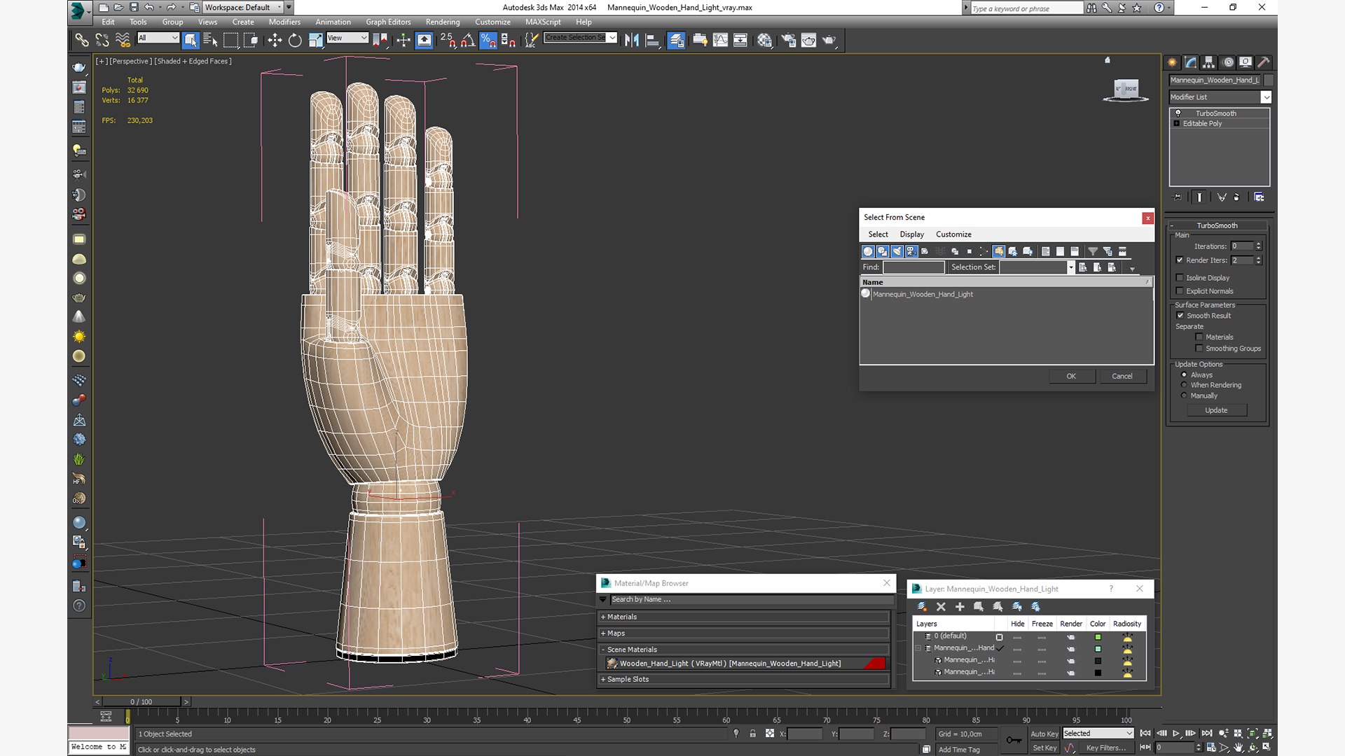 Mannequin Wooden Hand Light 3D - TurboSquid 1991642