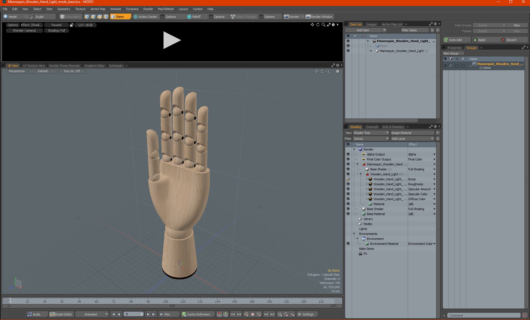 Mannequin Wooden Hand Light 3D - TurboSquid 1991642