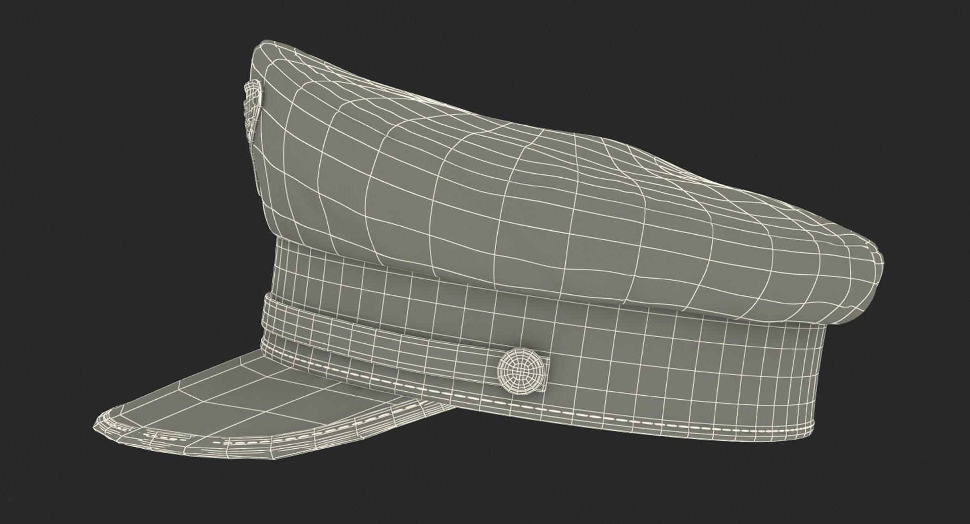 3d Pilot Hat Model