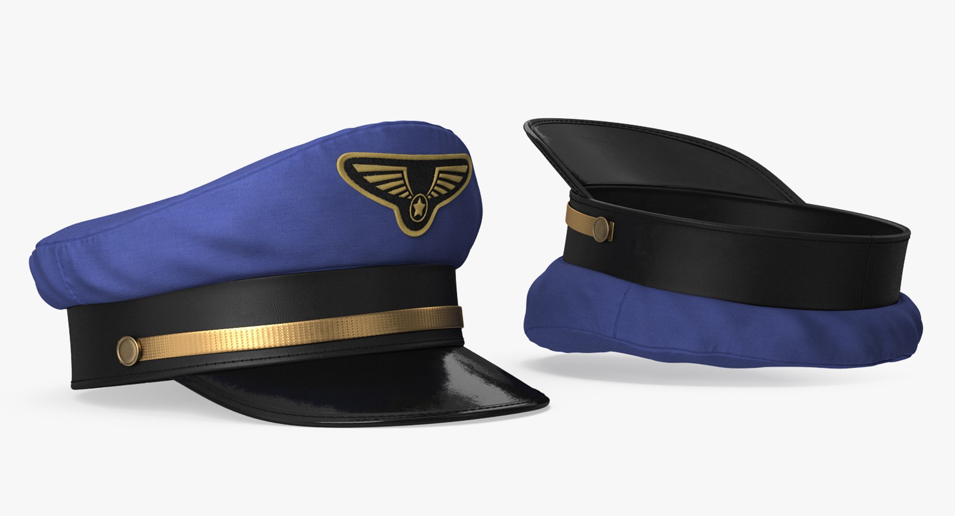3d Pilot Hat Model