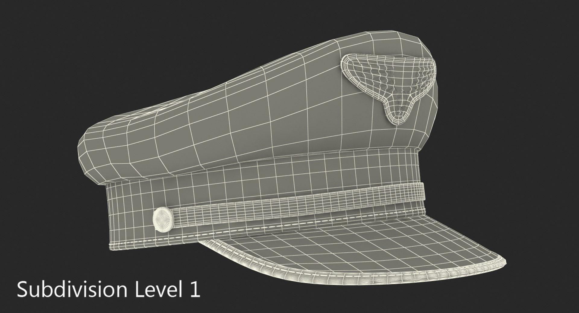 3d Pilot Hat Model