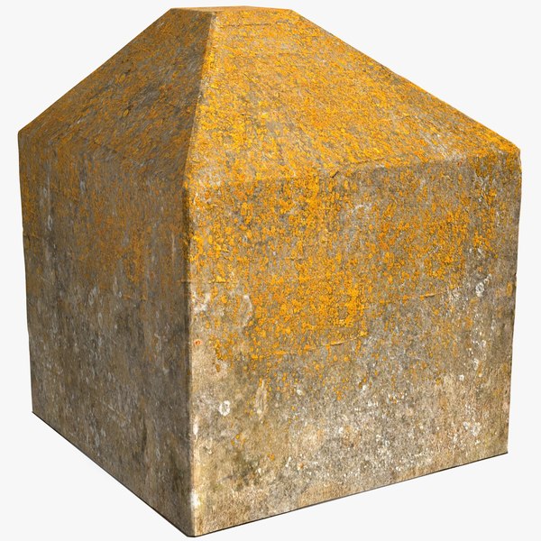 3D concrete tank trap old - TurboSquid 1607489