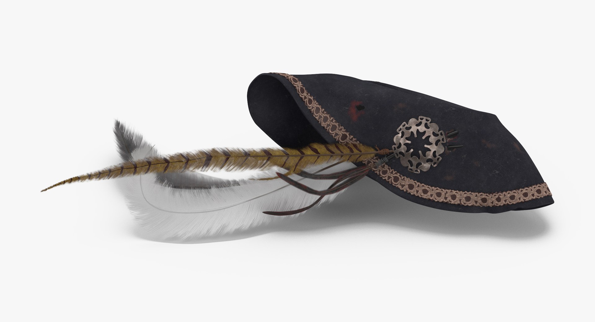 Pirate Hat 01 Flipped 3D Model - TurboSquid 1194218