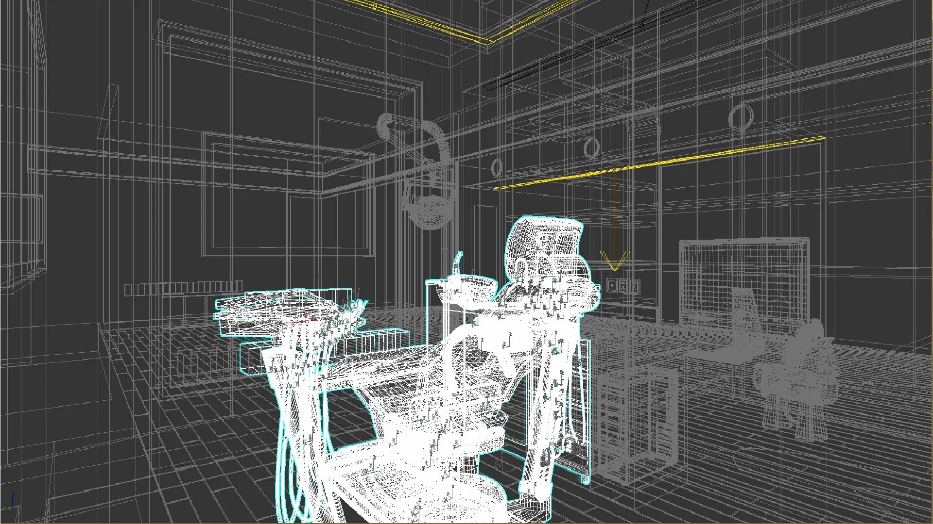 3D Model Dental Clinic Reception Design - TurboSquid 2225664