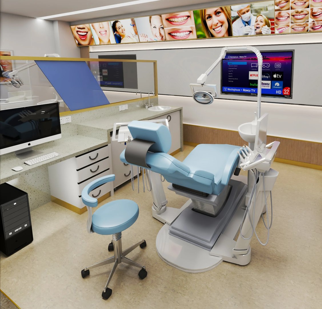 3D Model Dental Clinic Reception Design - TurboSquid 2225664
