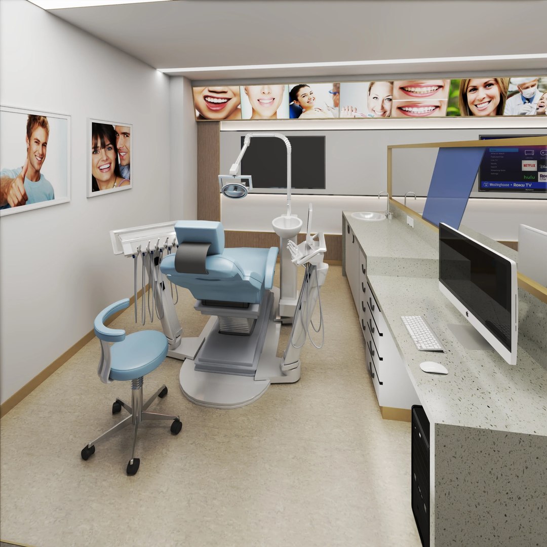 3D Model Dental Clinic Reception Design - TurboSquid 2225664
